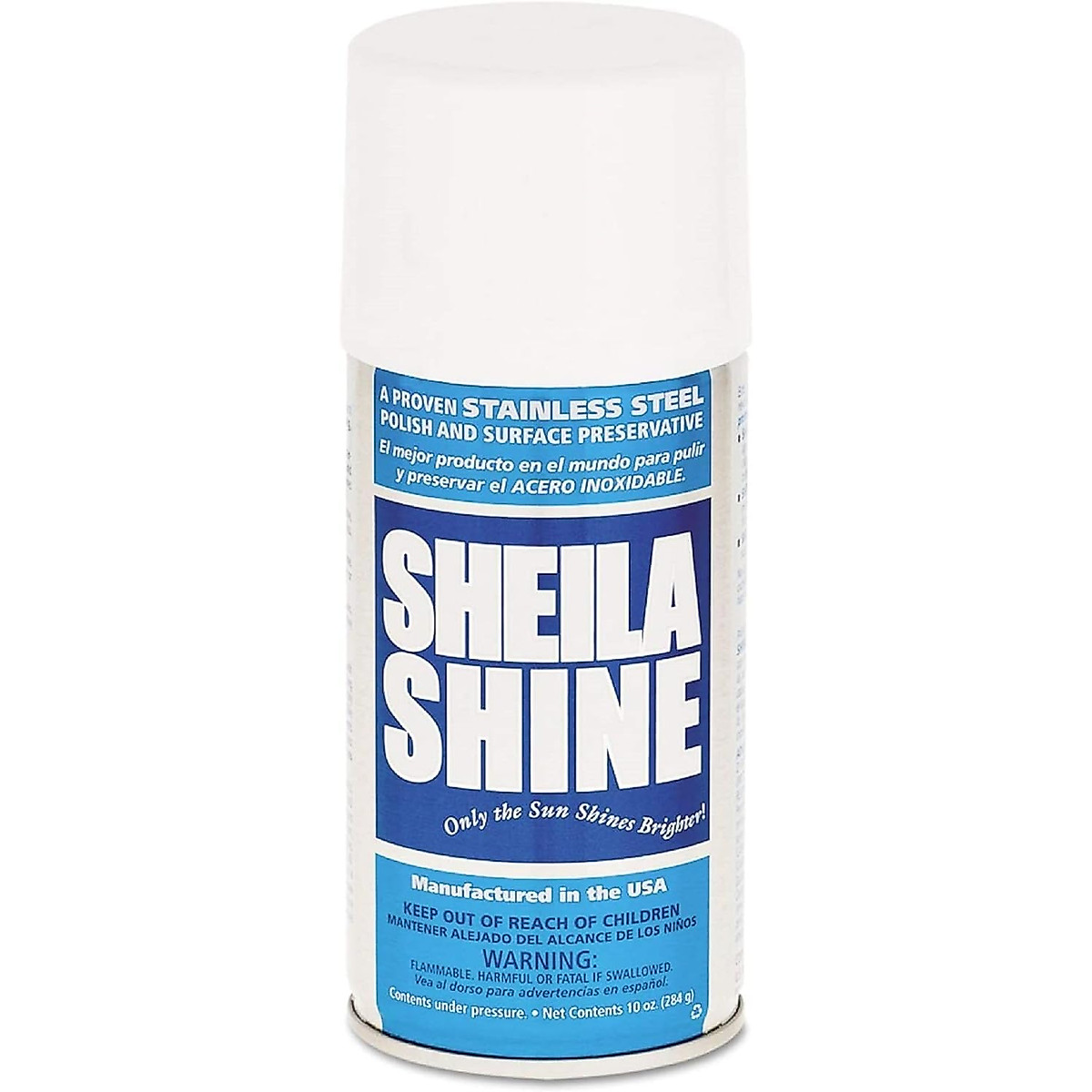 Sheila Shine 10 oz Aerosol, Stainless Steel Cleaner and Polish, 10 oz.