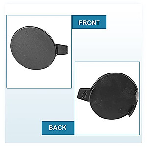 X AUTOHAUX Car Front Bumper Tow Hook Cover 1460701-00-b for Tesla Model 3 2017-2021 Tow Hook Eye Lid Cover Trailer Cap Silver Tone