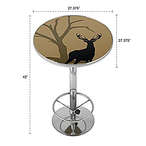 Trademark Gameroom Hunt Deer Bar Table with Footrest, Brown