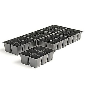 Seed Germination Kit, 2 Seed Trays, 72 Large Cells, 2 Dome Lids