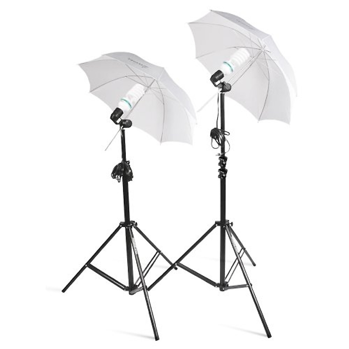 StudioFX 400W Chromakey Green Screen 6ft x 9ft Backdrop Photography Video Lighting Kit - Background Support System Included - by Kaezi CH69G