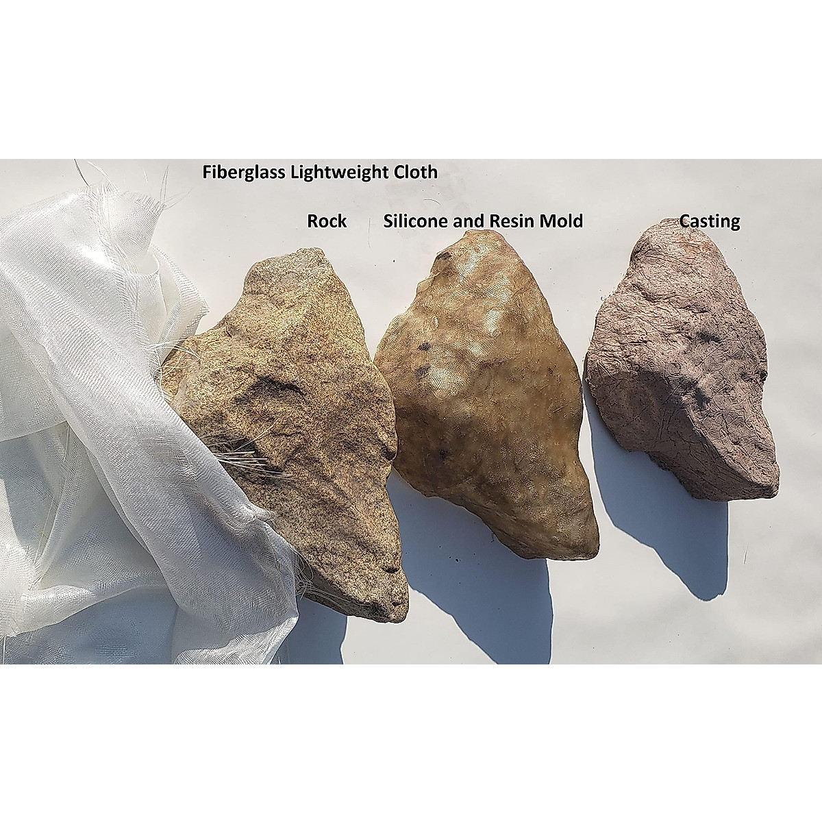 Fiberglass Cloth Fabric 1.75 oz. 72.5 sq Feet 58 1/4" Wide x 15ft (5 Yards) Lightweight Reinforcement Silicon Casting Mold Making Boat Aircraft Repair