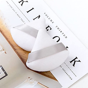 8 facial soft triangle puffs, 5 makeup mini puffs, wet and dry makeup tools, used for powder, mineral powder, body powder, foundation make-up, washable powder puffs