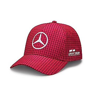 Mercedes AMG Petronas Formula One Team - 2023 Lewis Hamilton Driver Hat - Apple Red - Unisex - Size: One Size