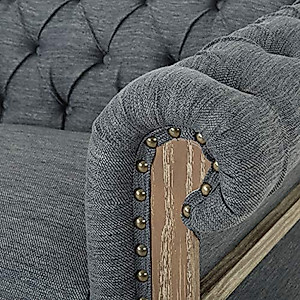 Christopher Knight Home Saragus Sofas, Charcoal + Dark Brown