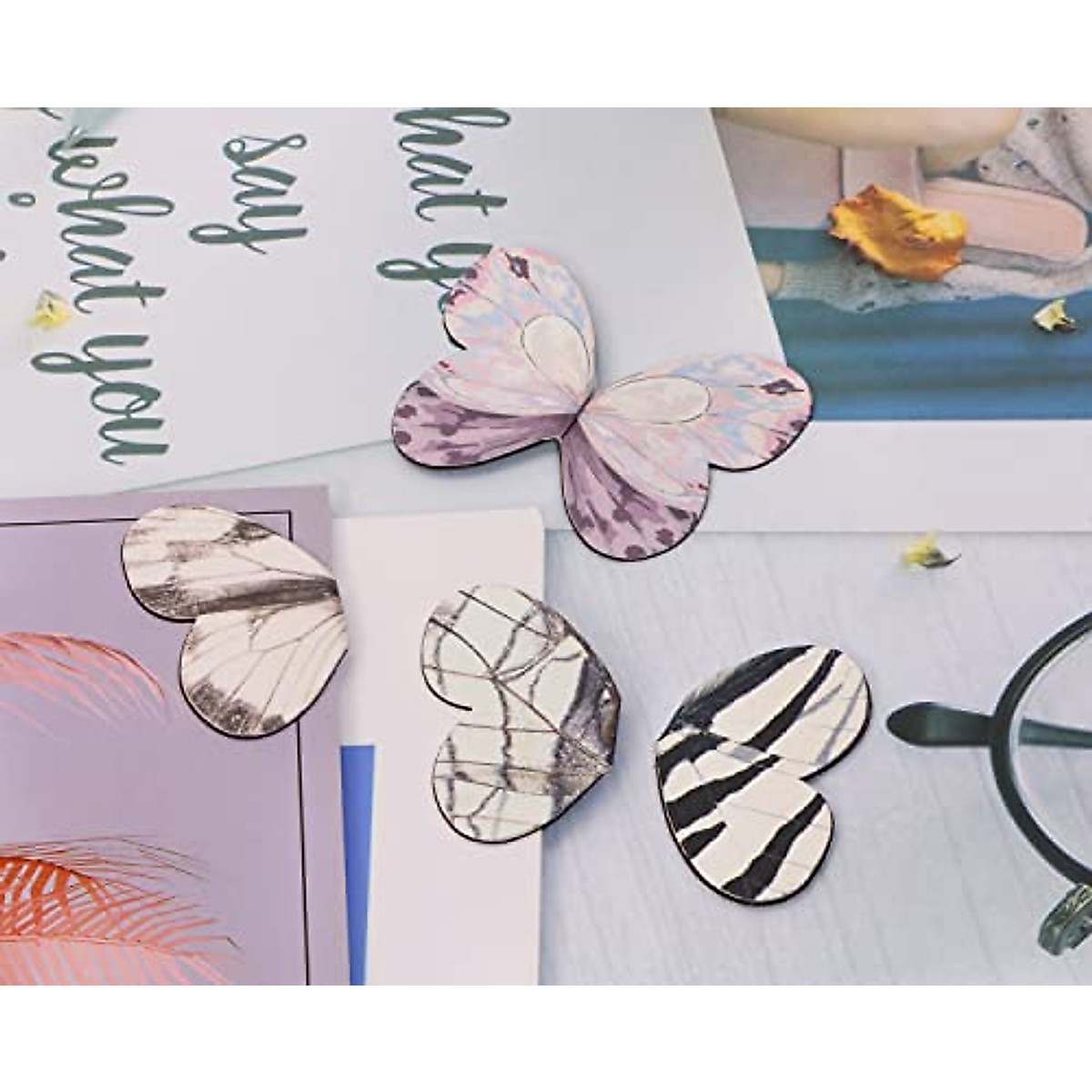 Butterfly Bookmarks Penta Angel 16Pcs Cute Foldable Butterfly Page Book Marker Clip for Student Teachers Reading School Home Office Supplies (Butterfly)