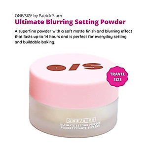 Patrick Starrr Translucent Setting Face Powder - Travel Size for Fair to Medium Dark Skin, Matte Finish
