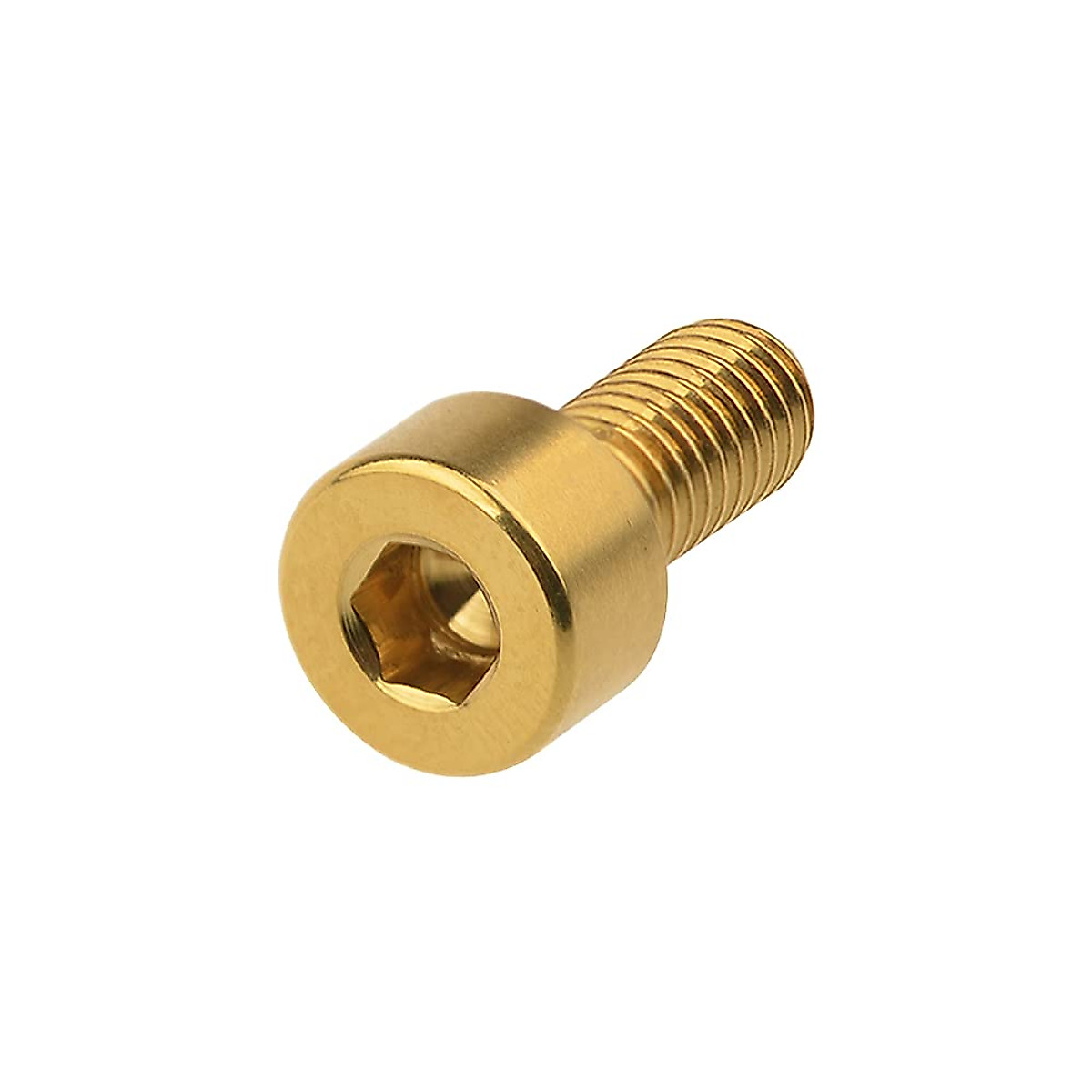 Wanyifa Titanium Cap Allen Socket Head Bolts M4 10 12 15mm Screw Pack of 4 (M4x10mm, Gold)