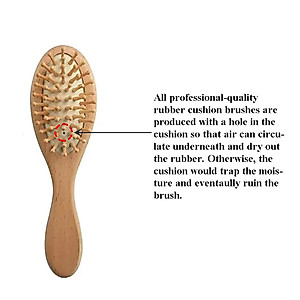 PandaEar Baby Hair Brush and Comb Set for Newborn| Natural Wooden Hairbrush with Soft Goat Bristles, Pear Wood Comb and Wooden Massage Brush for Infant, Toddler, Kids