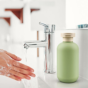 Cosywell Squeeze Bottles with Flip Cap 6.8oz Plastic Refillable Travel Containers for Toiletries Shampoo and Conditioner Bottles 2 Pack