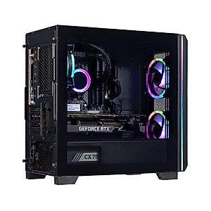 Velztorm Mini Pilum CTO Gaming Desktop PC (AMD Ryzen 7-5700X 8-Core, GeForce RTX 3060 Ti, 32GB DDR4, 1TB PCIe SSD+2TB HDD (3.5), 120mm AIO, RGB Fans, 750W PSU, WiFi 5, BT, Win10H) VELZ0058