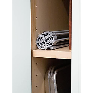 Camco 43519 Roll-Up Dish Drying Rack - Provides Extra Drying Space for Dishes, Pots and Pans - Heat-Resistant Up to 450° F - 17-Inches x 13-Inches
