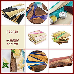 BARDAK Large Luxury Wooden Cheese Board, Charcuterie Platter & Serving Tray, Handmade Wine & Cheese Board Gift, Housewarming Gifts for Couples, Unique Wood Epoxy River Board