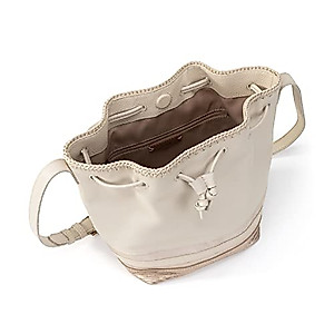 The Sak Ivy Leather Drawstring Bucket, Rose Shimmer Block