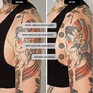 Mad Rabbit Tattoo Balm & Aftercare Cream- Color Enhancement that Revives Old Tattoos, Hydrates New Tattoos, Made With Clean Ingredients + Petroleum Free, Daily Tattoo Lotion Moisturizer & Brightener