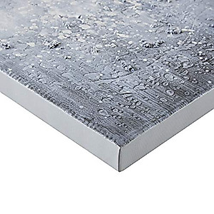 Madison Park Wall Art Living Room Décor - Abstract Glitter Embelished Canvas Home Accent Modern Dining Bathroom Decoration, Ready to Hang Painting for Bedroom, 15"x 30", Winter Glaze 2 Piece