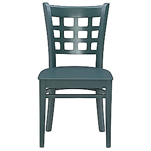 Linon Portis Dark Green Modern Dining Side Chair Set of 2
