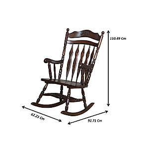 Coaster Home Furnishings Windsor Rocking Chair Medium Brown