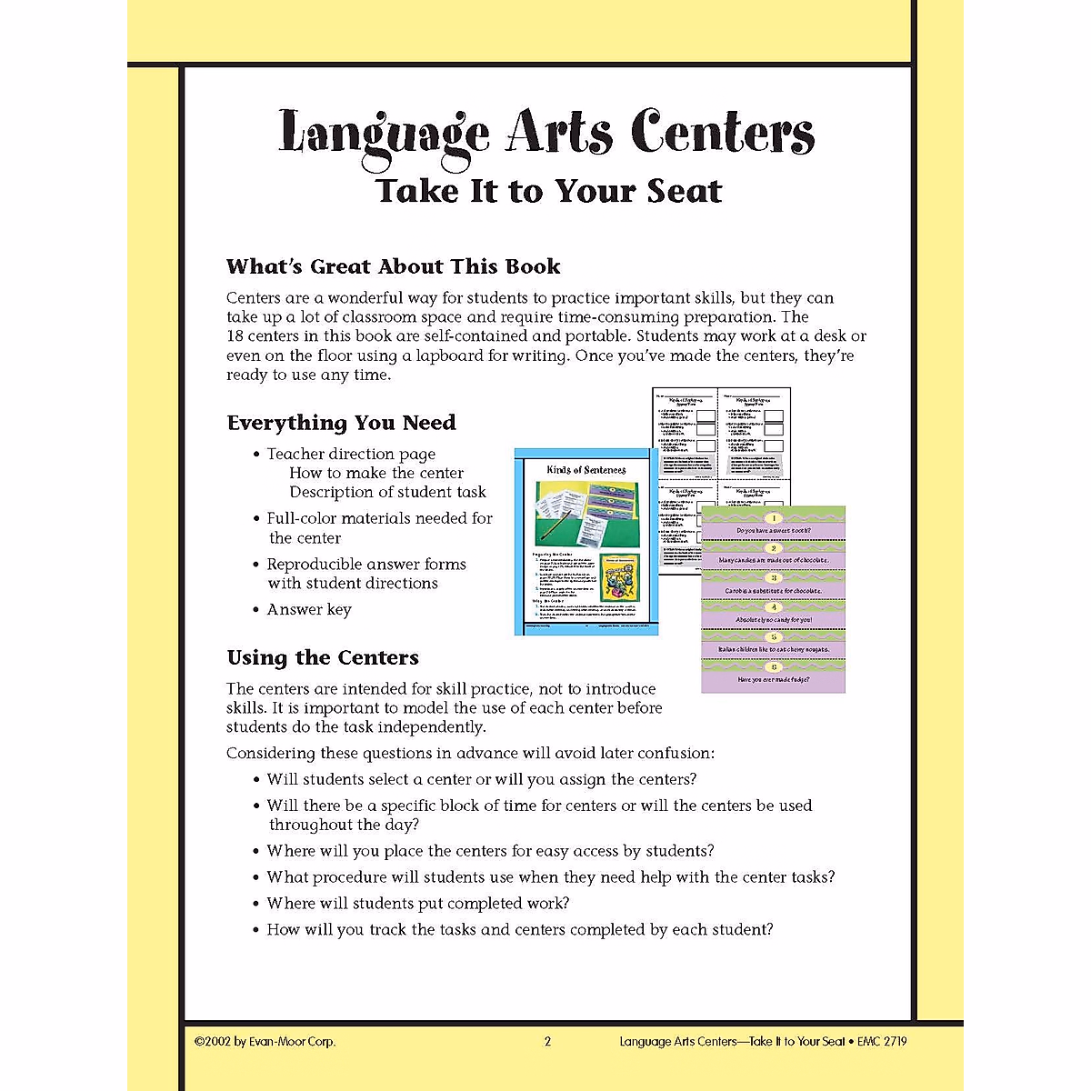 Take It to Your Seat Literacy Centers, Grades 4-6