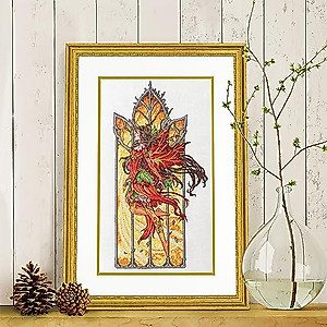 Dimensions Dancing Fall Fairy Counted Cross Stitch Kit, Multicolor 7 Piece