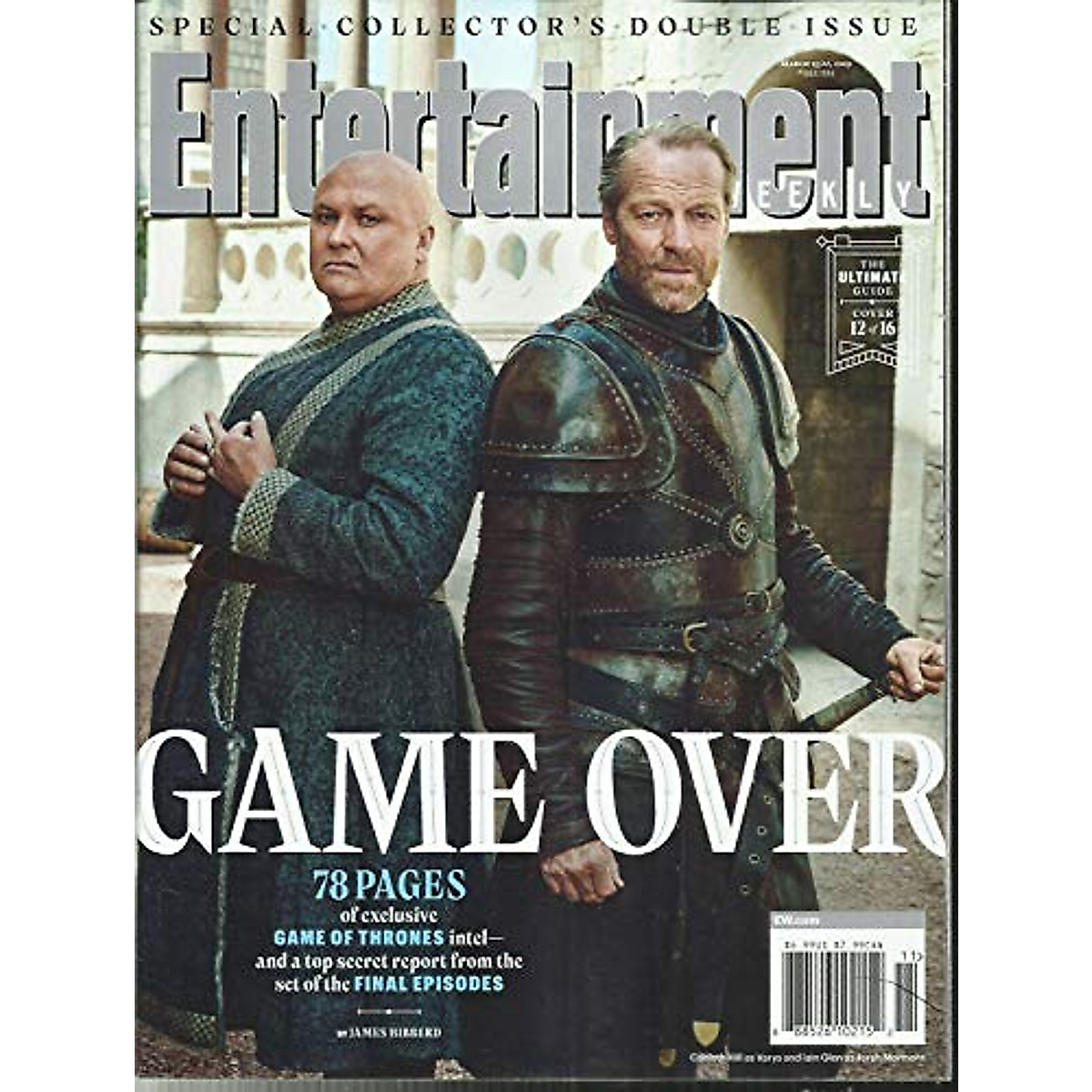 ENTERTAINMENT WEEKLY MAGAZINE, GAME OVER MARCH,15th /22nd 2019 COVER 12 OF 16