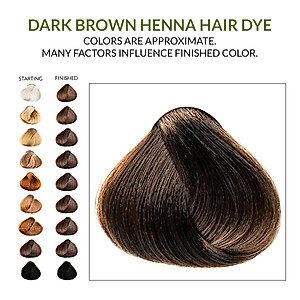 1 Pack Of Dark Brown Henna Hair & Beard Color/Dye 150 Grams - Natural Hair Color, Plant-based Hair Dye - The Henna Guys