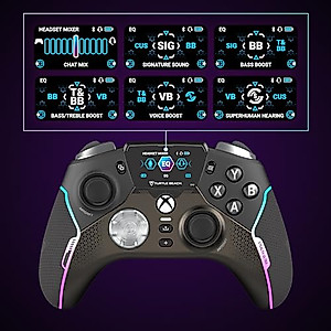 Turtle Beach Stealth Ultra High-Performance Wireless Gaming Controller Licensed for Xbox Series X|S, Xbox One, Windows PC & Android – LED Dashboard, Charge Dock, RGB Lighting, 30-Hr Battery, Bluetooth, Black