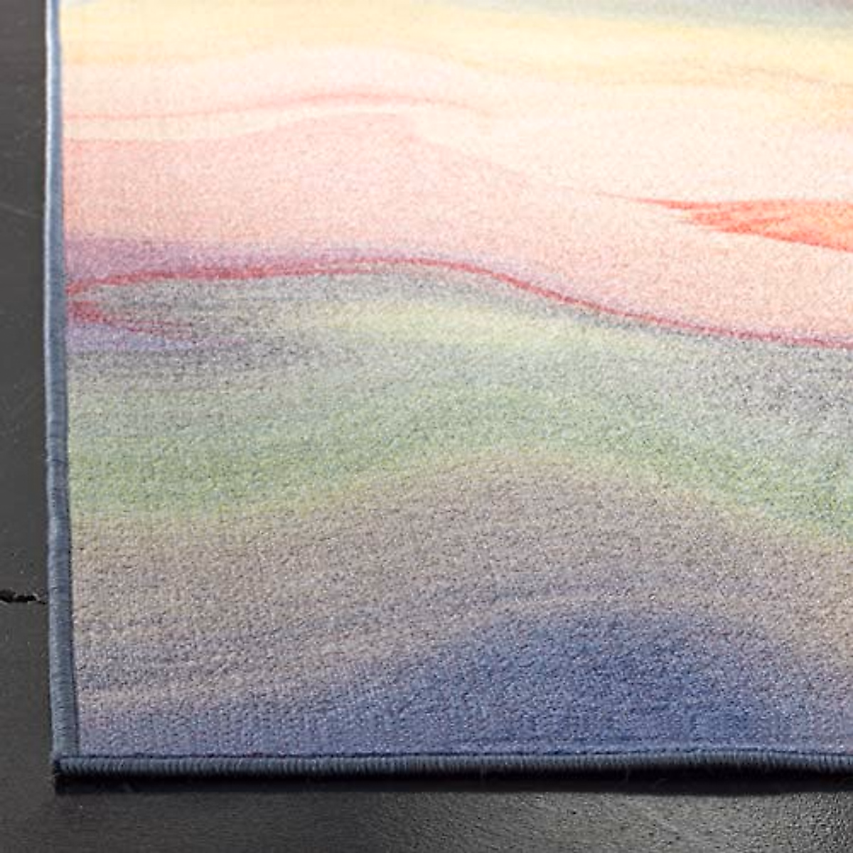 SAFAVIEH Paint Brush Collection Area Rug - 5'5" x 7'6", Fuchsia & Yellow, Non-Shedding Machine Washable & Slip Resistant Ideal for High Traffic Areas in Living Room, Bedroom (PTB123A)