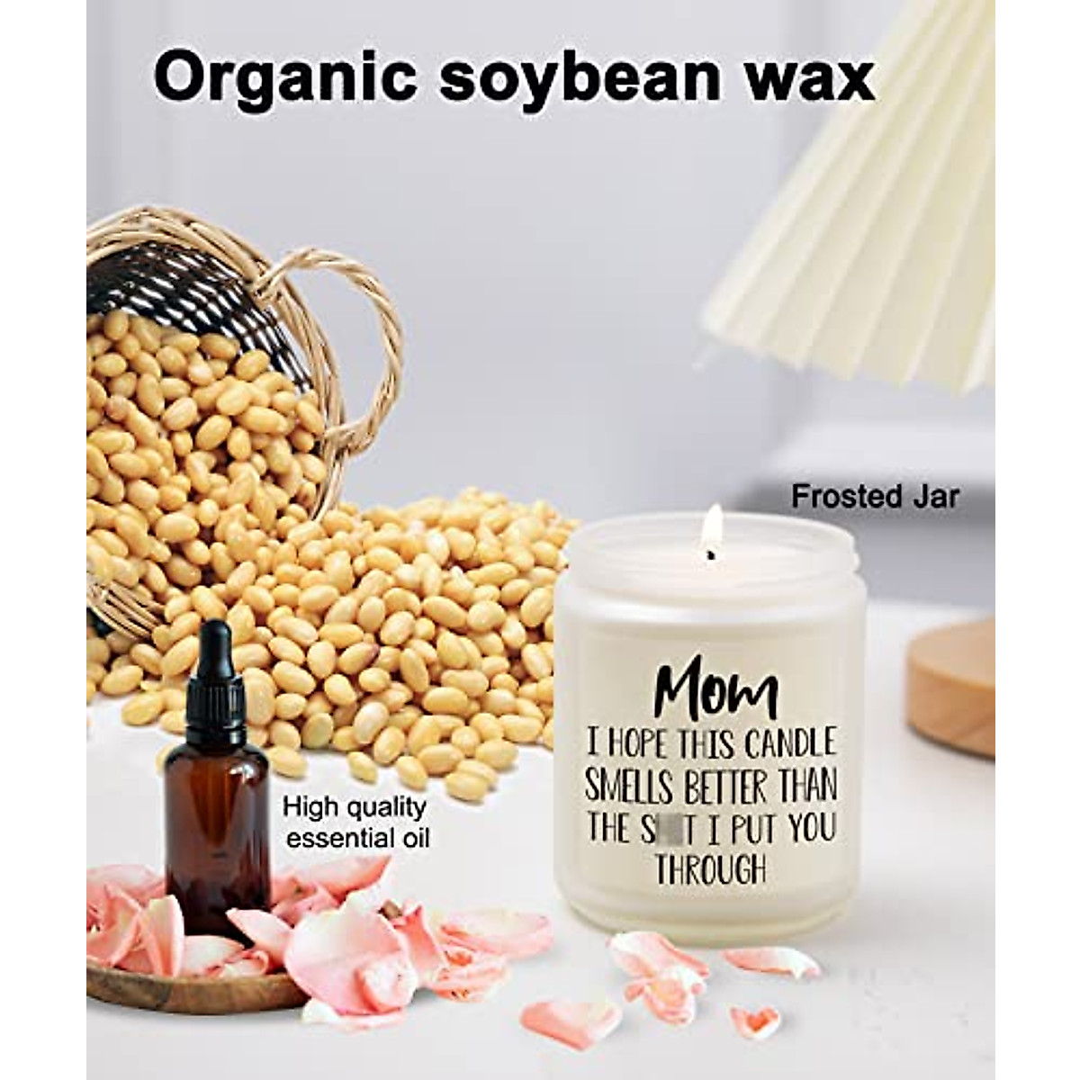 Gifts for Mom from Daughter, Son- Mom Gifts, Funny Birthday Gifts for Mom, Mothers Day & Christmas Day Gifts for Mom, Lavender Candles(7oz)