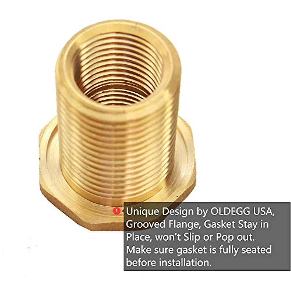 RAINPAL Rain Barrel Linking Kit (Upgraded Thicker Bulkhead Fittings and One 8 inch 3/4" I.D. hose) (RBL020)