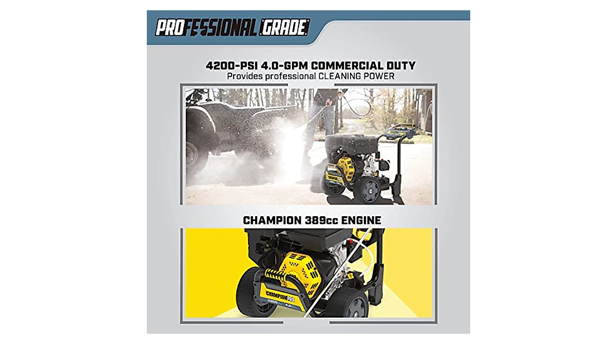 Champion 4200-PSI Gas Pressure Washer - Commercial Power