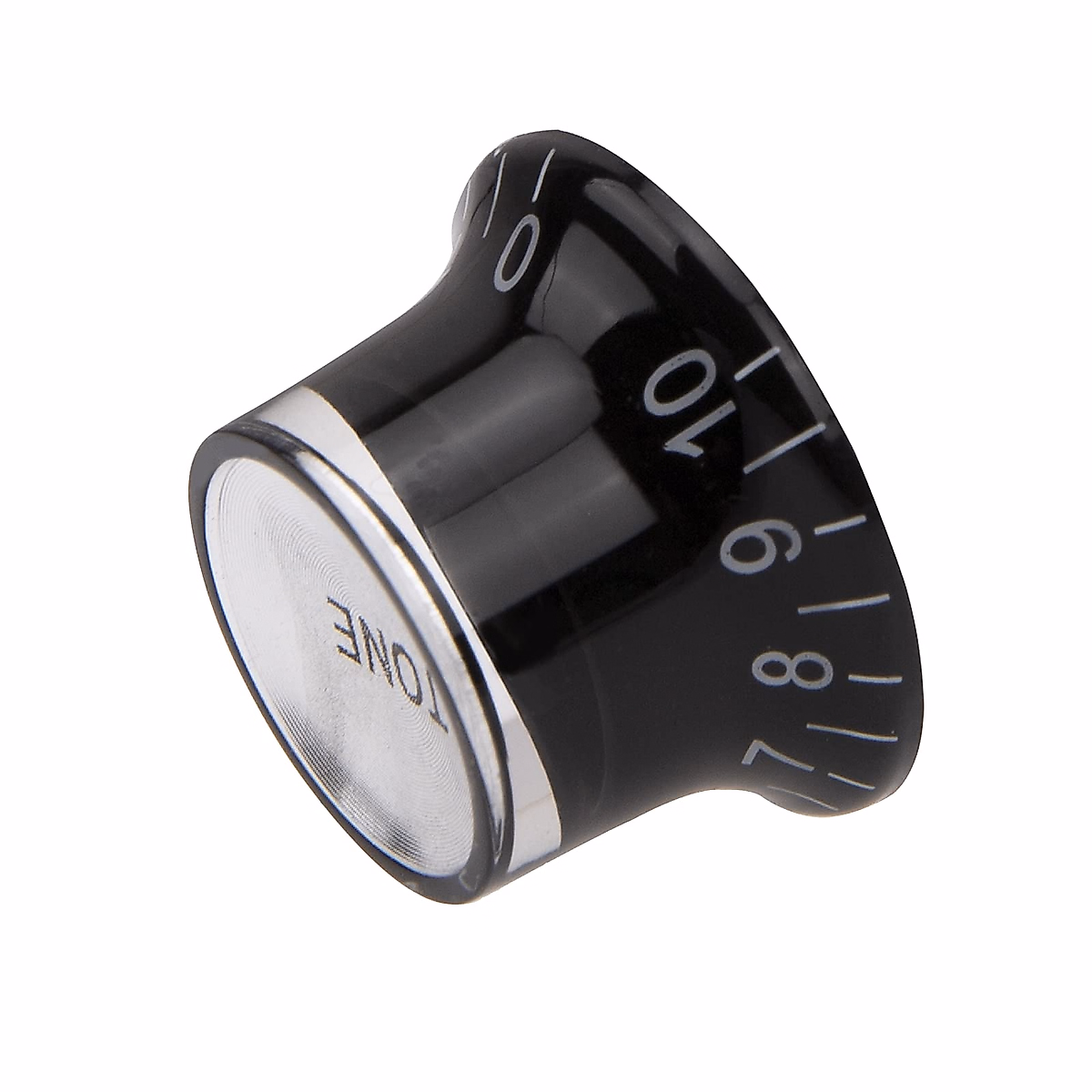 Yootones 6Pcs Speed Control Knobs Plastic Top Hat Style Knobs Compatible with Les Paul Electric Guitar Replacement (Black)