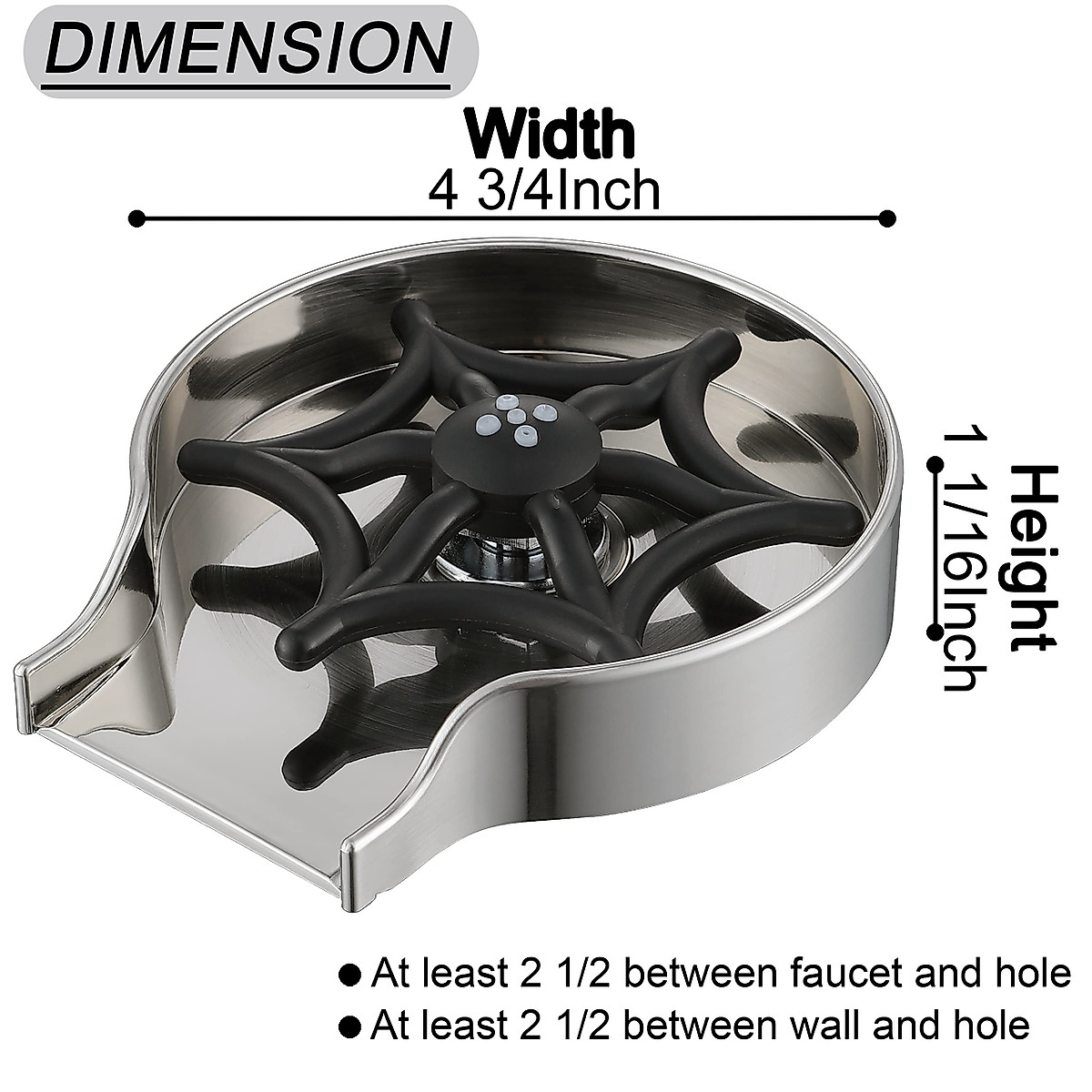 GAGALIFE Glass Rinser for Kitchen Sink Brushed Nickel, Kitchen Sink Accessories, Bar Glass Rinser, G86066BN