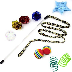 Youngever 24 Cat Toys Kitten Toys Assortments, Tunnel, Interactive Cat Teaser, Fluffy Mouse, Crinkle Balls for Cat, Kitty, Kitten