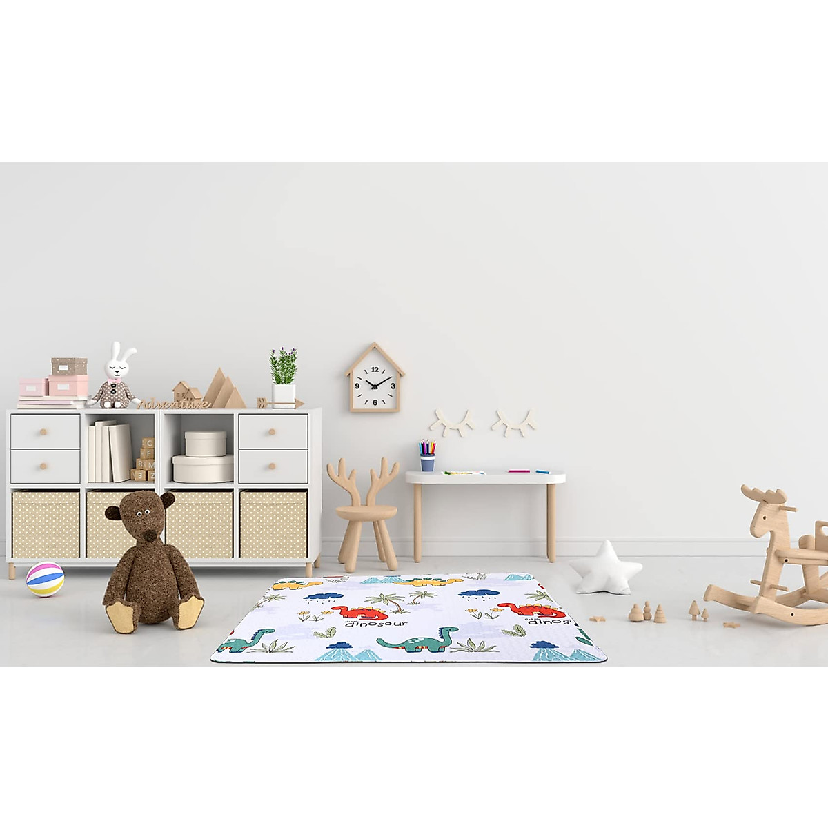 50 x 50 Play Mat for LIAMST and TODALE Baby Playpen, Non-Slip Washable Baby Playpen Mat, Baby Crawling Mats for Floor, Portable Travel Large Play Mats for Toddlers and Infants