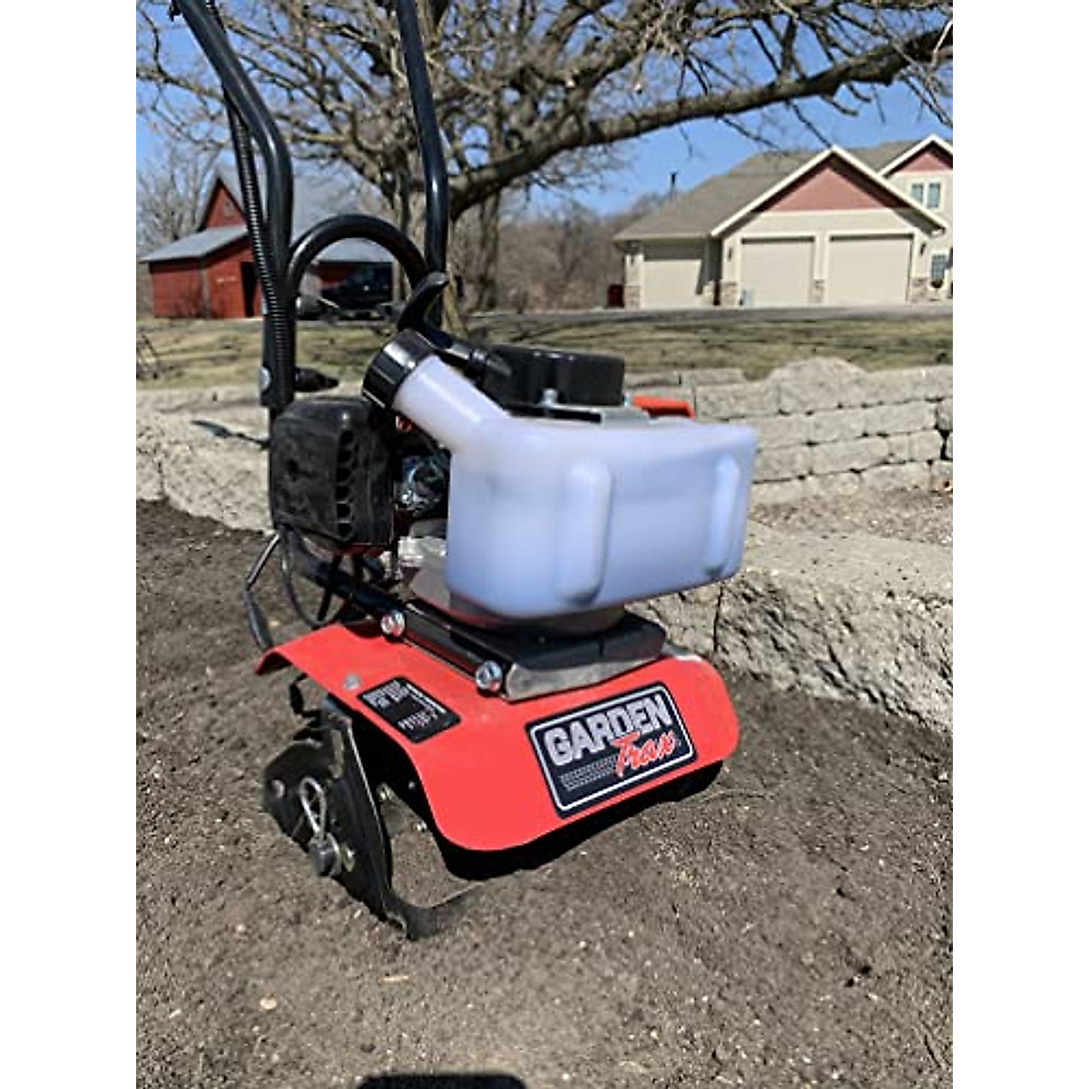 GardenTrax Mini Tiller Cultivator Powerful 33cc 2-Cycle Engine