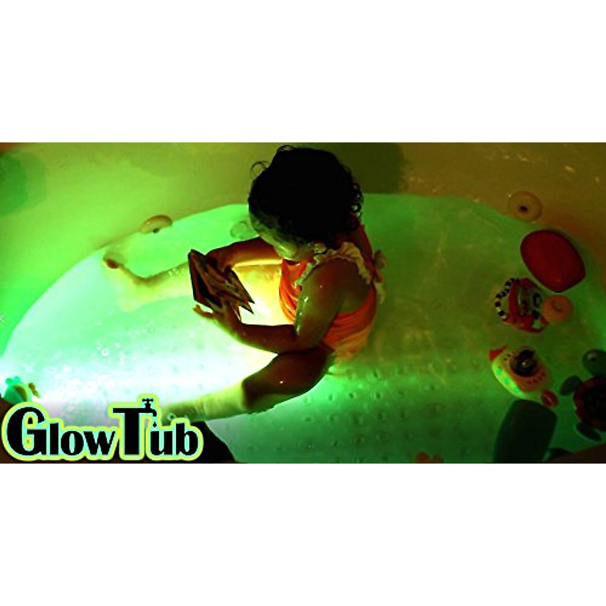 GlowTub Underwater Remote Controlled LED Color Changing Light for Bathtub or spa - Battery Operated