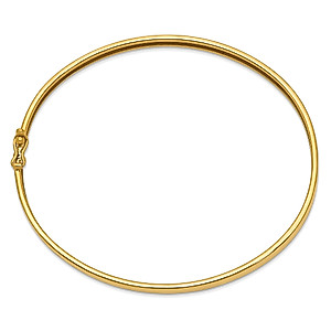 Flexible Hinged Bangle Bracelet in 14K Yellow Gold