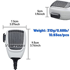Vineyuan HM-148G Handheld PTT Microphone Heavy Duty for ICOM ICF5061D ICF6061D ICF1721 IC2721 ICF9511 IC952 Radios