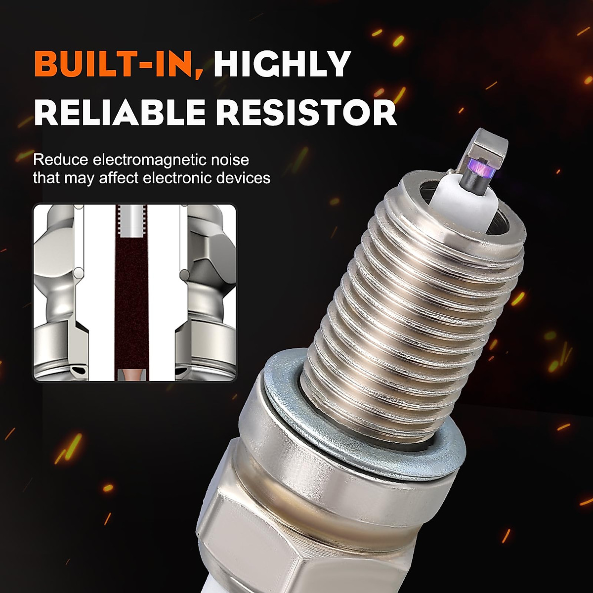 Hipa 14 132 11-S Spark Plug for NGK 3481 DCPR6E Kohler XT675 XT650 XT149 XT800 XT775 6.75 1413211