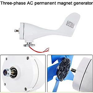 Wind Turbine 4000W Horizontal Wind Turbine Generator Kit 5 Blades Wind Turbine Motor with Charge Controller Home Power,220v