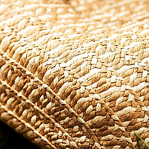Straw tote beach shuolder handbag travel large tassels woven crossbody wicker boho Zipper lightweight shopping bags women (khaki)