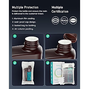 SUNLU ABS Like Resin 2000g, Strong Fast Curing 3D Printer Resin, 395 to 405nm UV Curing 3D Printing Liquid Photopolymer Resin, Non-Brittle and High Precision, 2kg, Grey