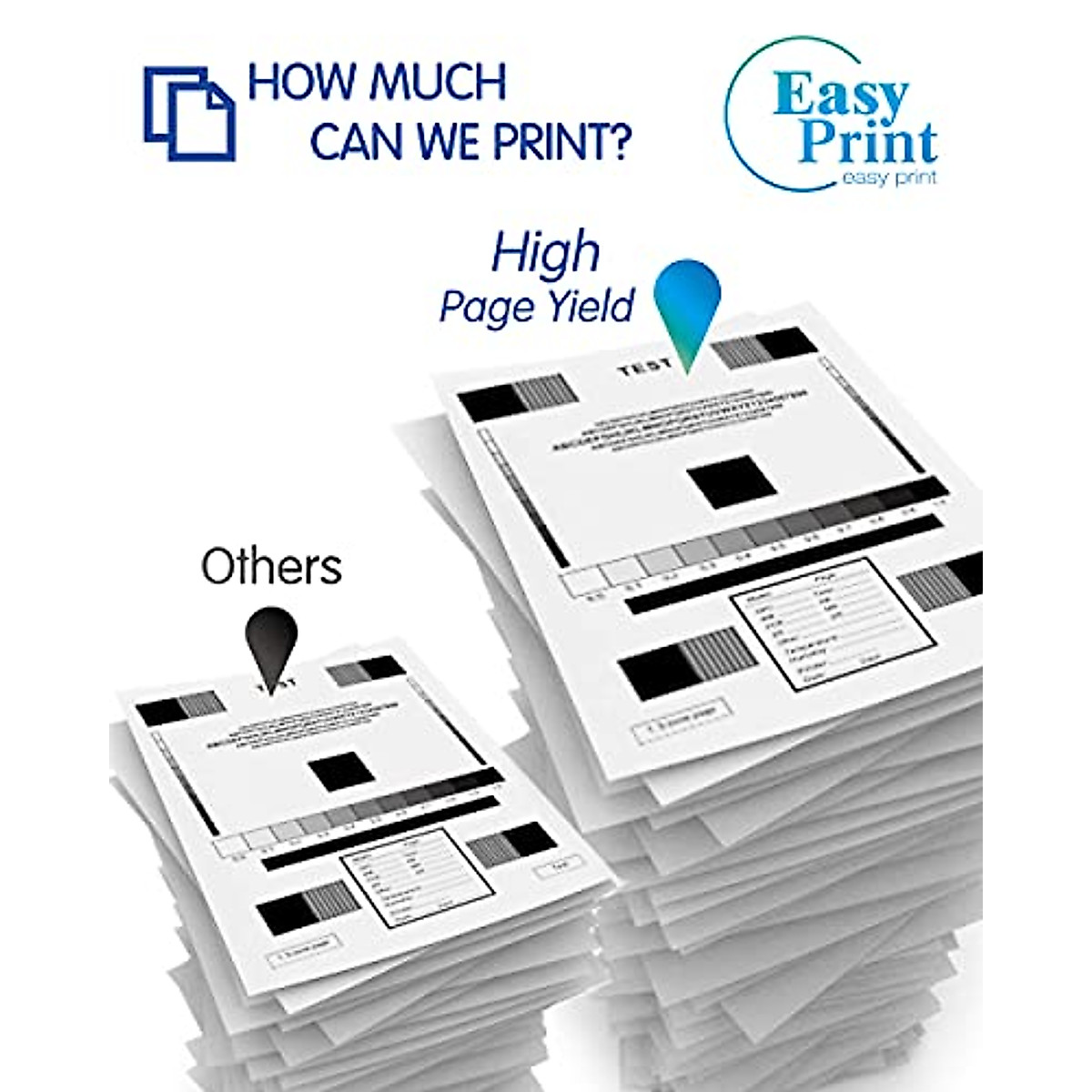 EASYPRINT (4-Pack Combo) Compatible 3-Pack TN-660 TN660 Toner Cartridge + 1-Pack DR-630 DR630 Drum Unit Used for Brother HL-L2340DW L2380DW L2340DWR DCP-L2500D L2540DNR MFC-L2720DW L2700DW Printer