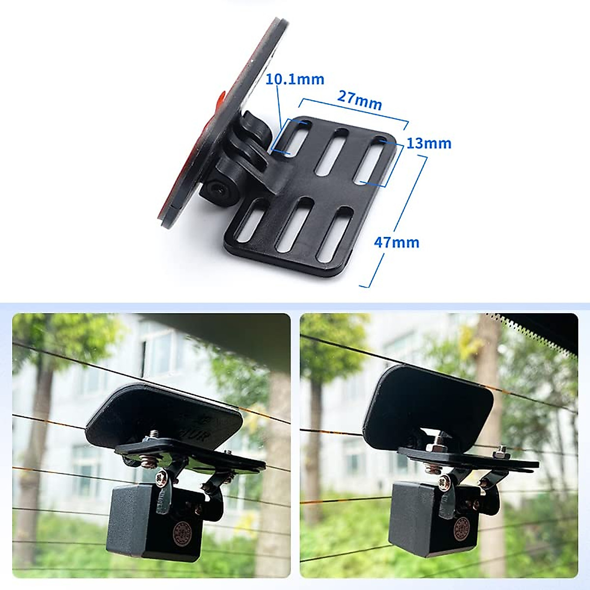 Rear Camera Holder Rear Window Bracket for Most Rear Camera Dash Cam AZDOME M550 PG17 PG19X M01 Pro M550 Max Car Rear Cam for REDTIGER F7N, CHORTAU, Kingslim, Z-Edge