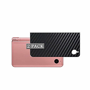 Vaxson 2-Pack Back Protector Film, compatible with Nintendo DSI XL Black Sticker Skin [ Not Tempered Glass Screen Protectors ]