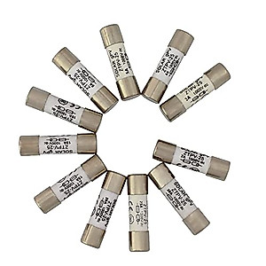 HALONE 100pcs 1000V 10 * 38MM 2A/3A/4A/5A/8A/10A Solar pv Fuse for Solar System BX0234 (AMP : 10A)
