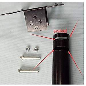 Henxlco Adjustable Ceiling TV Wall Mount Tilt Bracket Fits Most 26 28 32 40 42 47 50" LCD LED Plasma, Some up to 55" Flat Panel Screen Display with VESA 400x400 400x300 400x200 300x300 200X 200mm