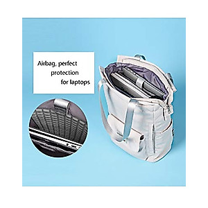 Waterproof Stylish Laptop Backpack Women Korean Oxford Canvas (Black 15.6 inch)