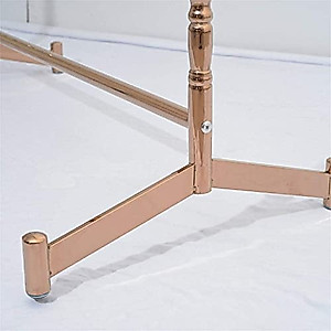 XYYXDD Clothing Display Stand,Iron Art Floor-Standing Clothes Rail Simplicity Clothes Racks Bedroom Open Hanger/Rose Gold